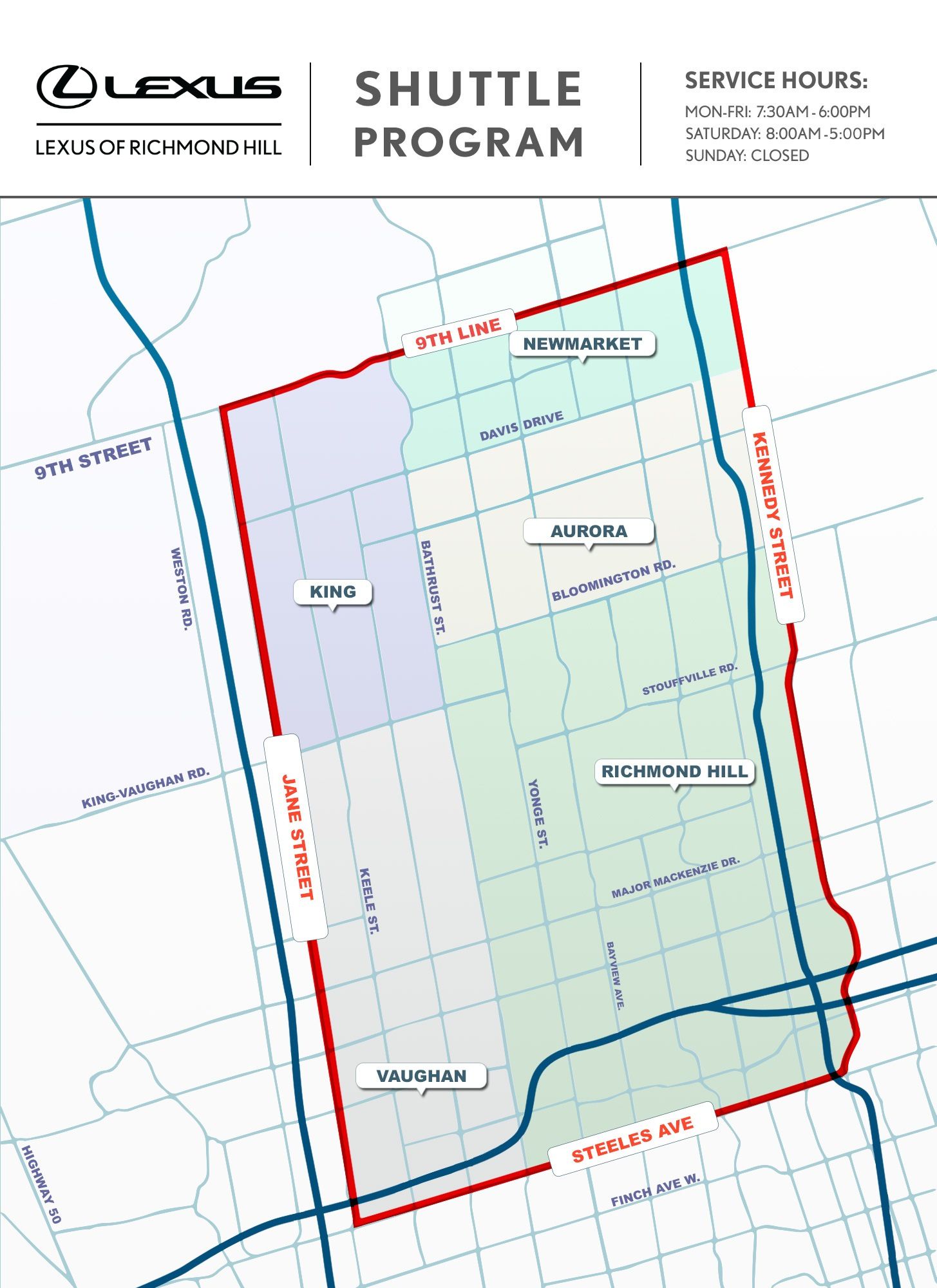 Service Transportation | Lexus of Richmond Hill